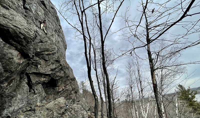 Rock Climb 11. Grid Iron Left, Upper Peninsula