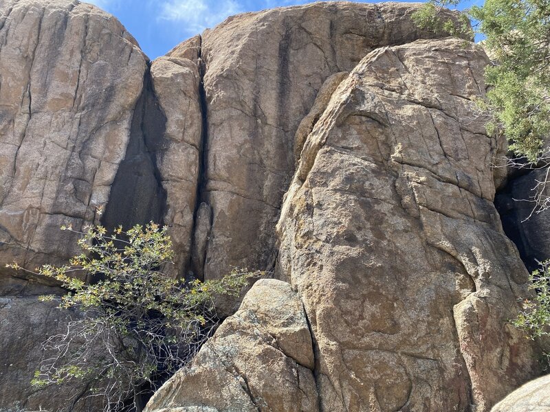 Rock Climbing in Comic Cliff, Central Arizona