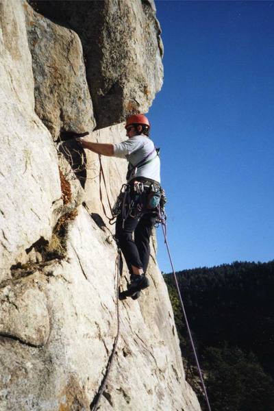 Rock Climb Rambo Santa, Estes Park Valley