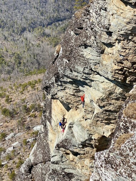 Rock Climb The Big Arete, Linville Gorge