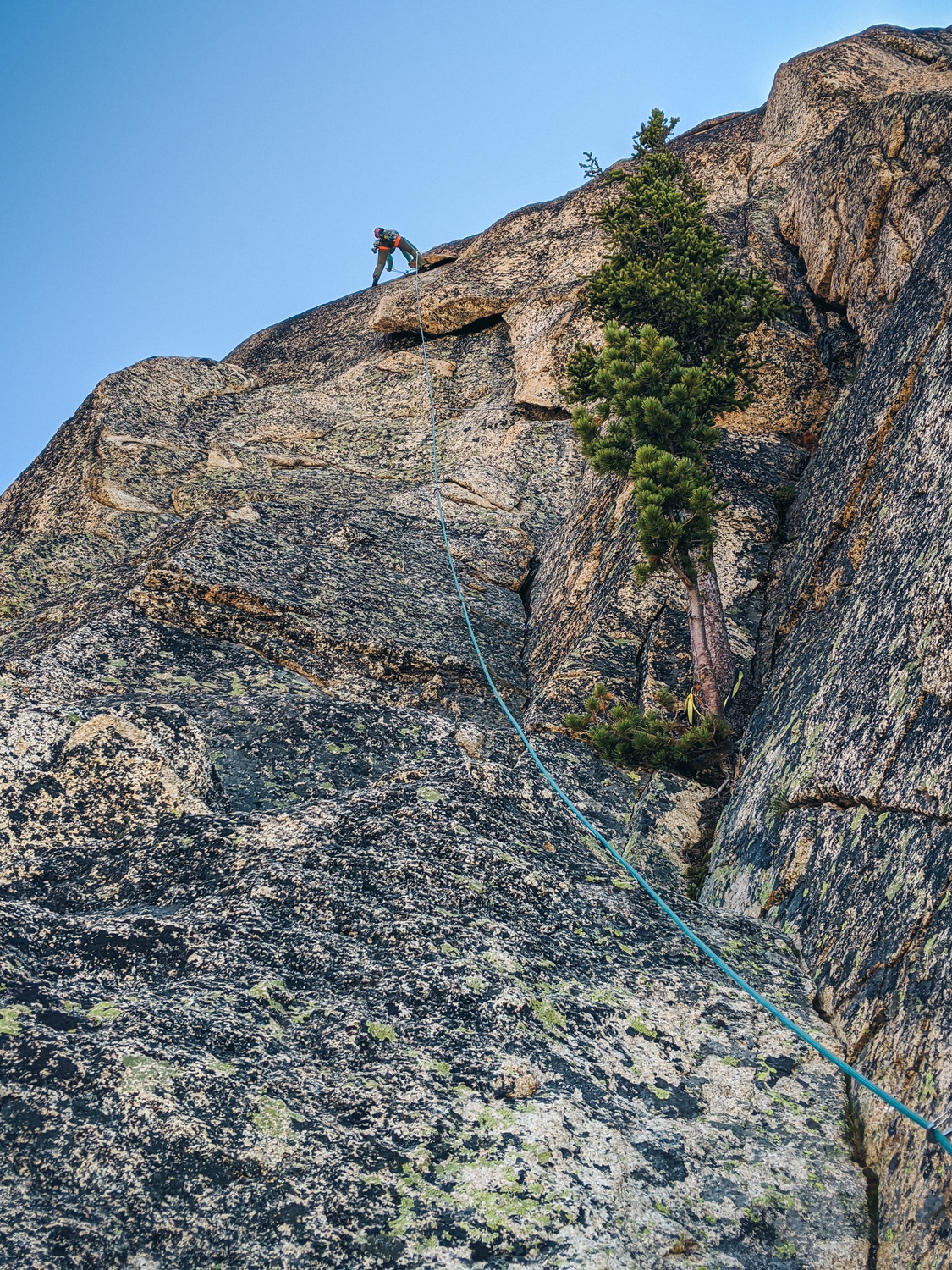 Cristina cruising the "flakes pitch"