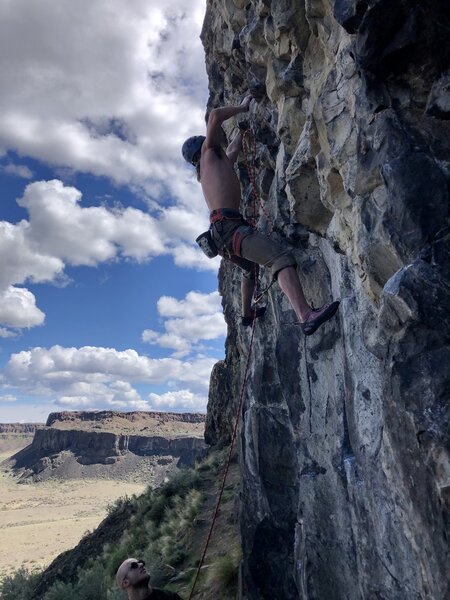 Rock Climb Bad Millennium, Frenchman Coulee, AKA Vantage
