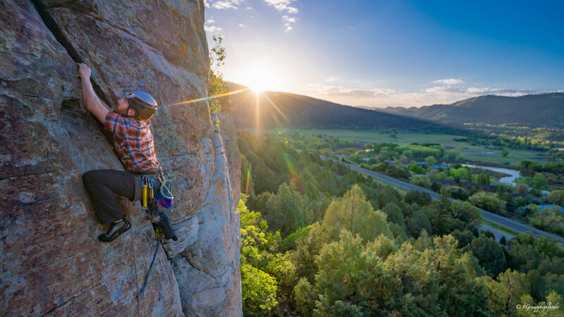 Rock Climbing in X Rock, Durango