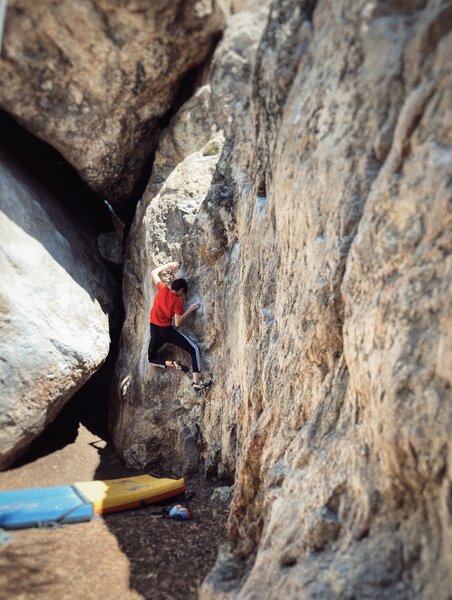 Wyatt in a classic Watercourse eliminate, Borsons Pinch V5.