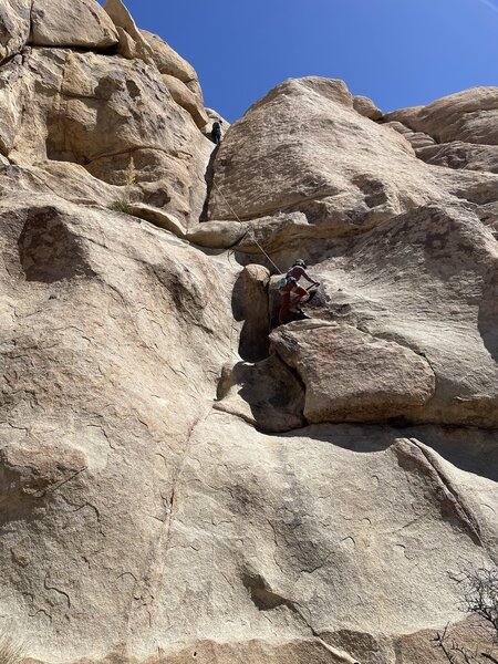 Rock Climb Chute Up, Joshua Tree National Park