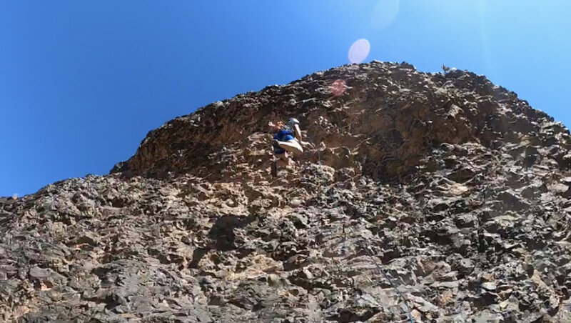 Rock Climb Double Rubble, Southwest Utah