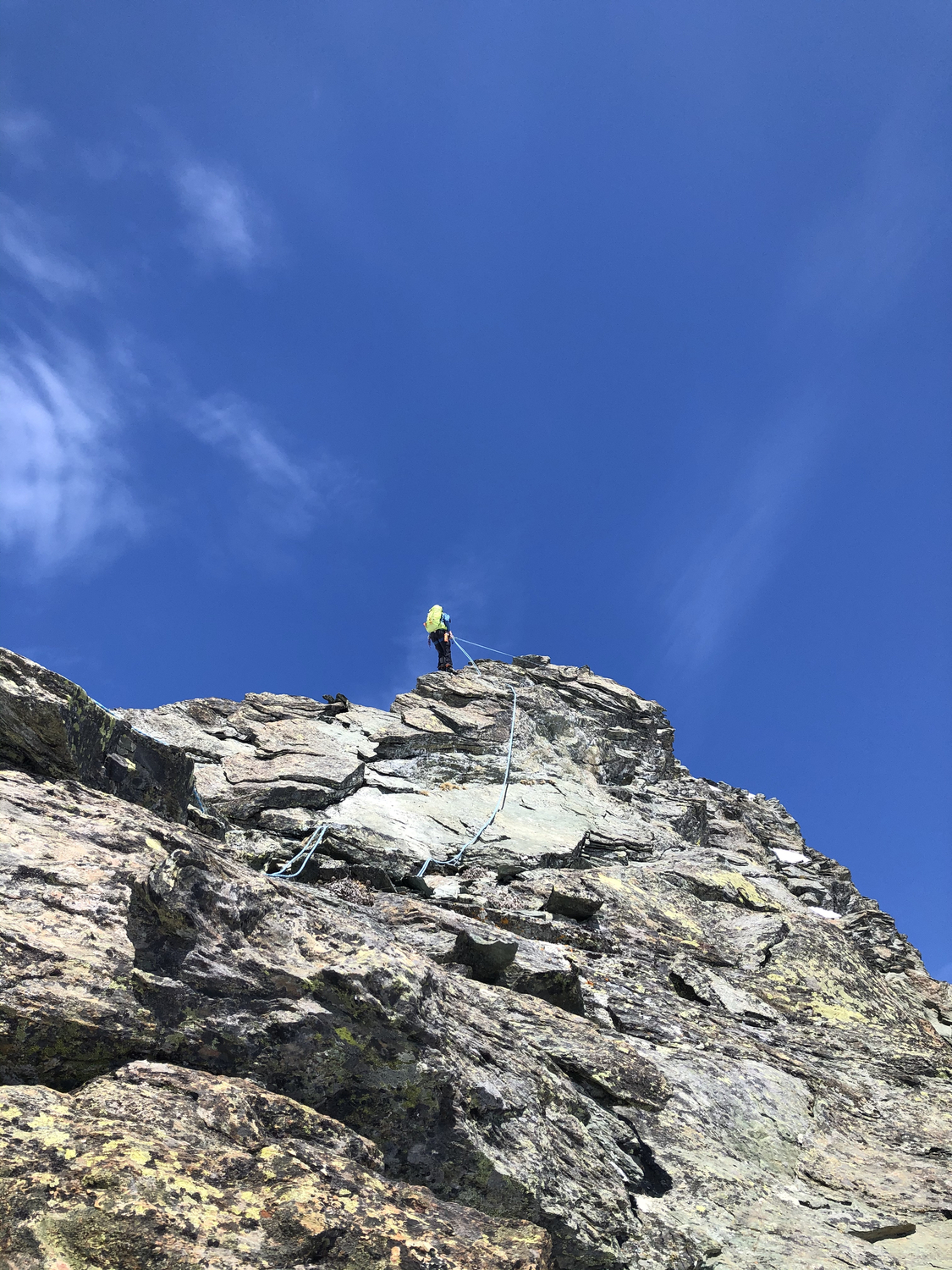 Rappelling the SE Ridge