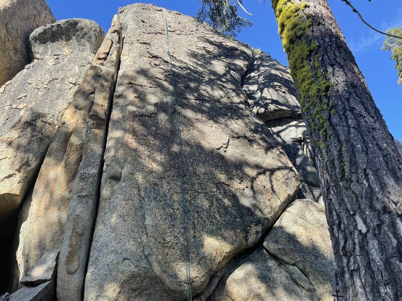 Rock Climbing in Secret Wall, Western Sierra