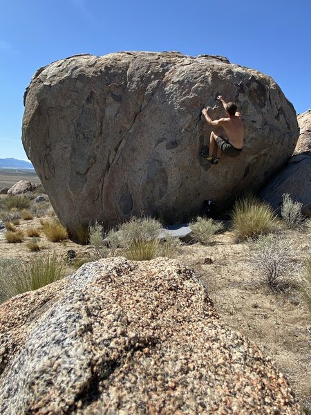 Climb Crack right, Northeast California