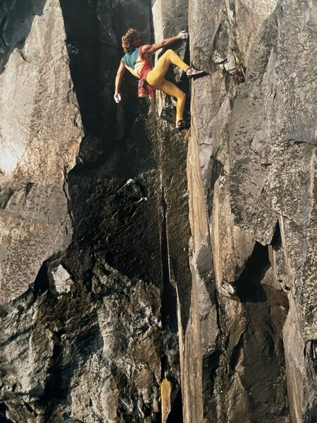 Yellow Dagger FA Dan Goodwin (Free Solo) Photo by Anne-Marie Weber ...