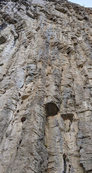 Rock Climbing in 6) Teflon Wall, Sierra Eastside