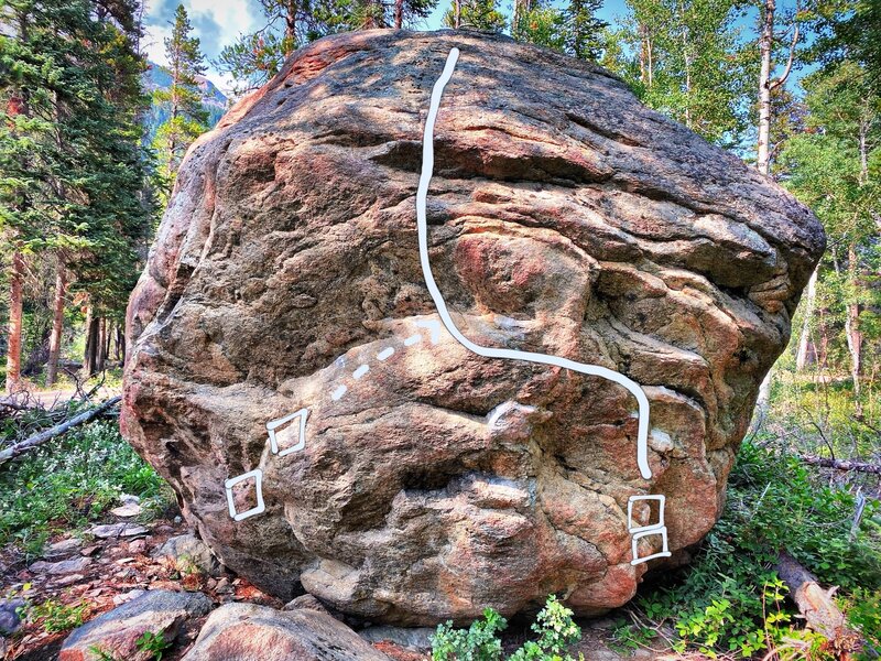 Climb Meatball Left, RMNP - Rock