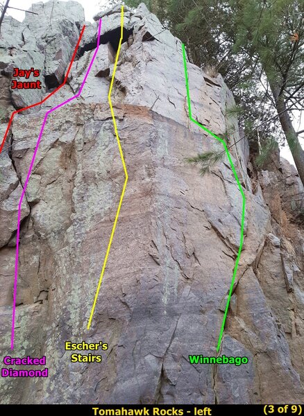 The right-most of the northern-most Tomahawk routes. To the right of ...