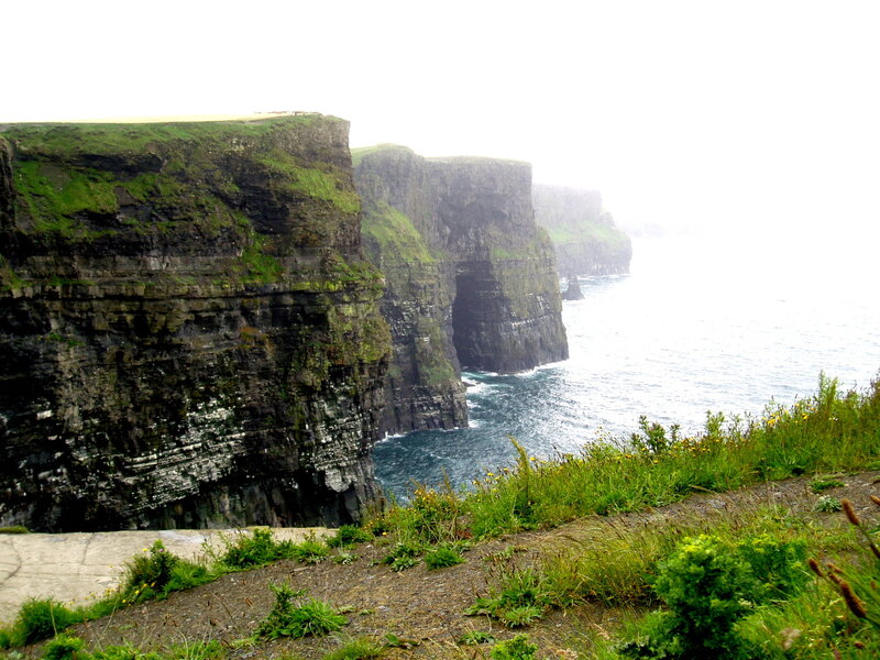 Cliffs of Moher, a "scenic" cliff, not a climbing crag, on the west ...