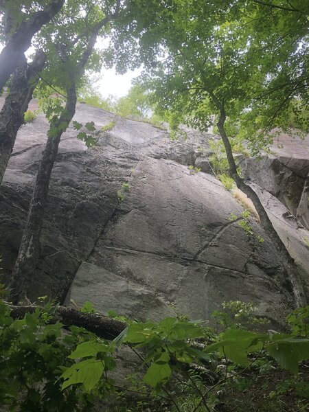 View from the base of crystal palace. Such a defined quartz dike ...