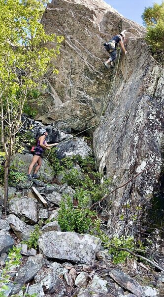 Rock Climb Tilt Dihedral, Upper Peninsula