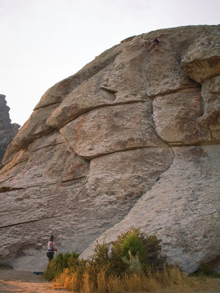 Rock Climb Flake Route, City of Rocks
