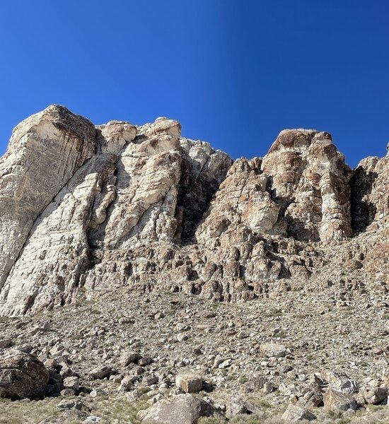 Rock Climbing in Shamrock Scare Buttress, West Desert