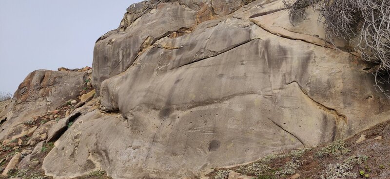Bouldering in The Slab, San Francisco Bay Area