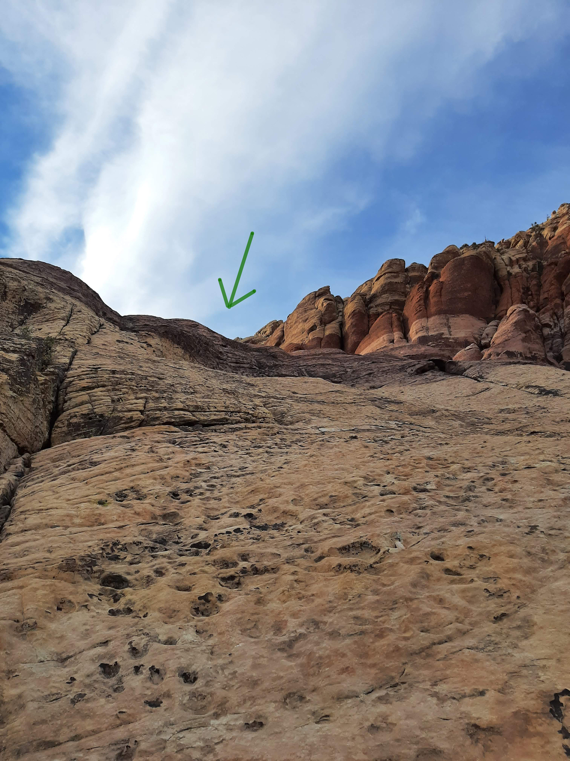 Part 2 of the Painted Bowl walk-off descent: Walk/scramble leftward up ...