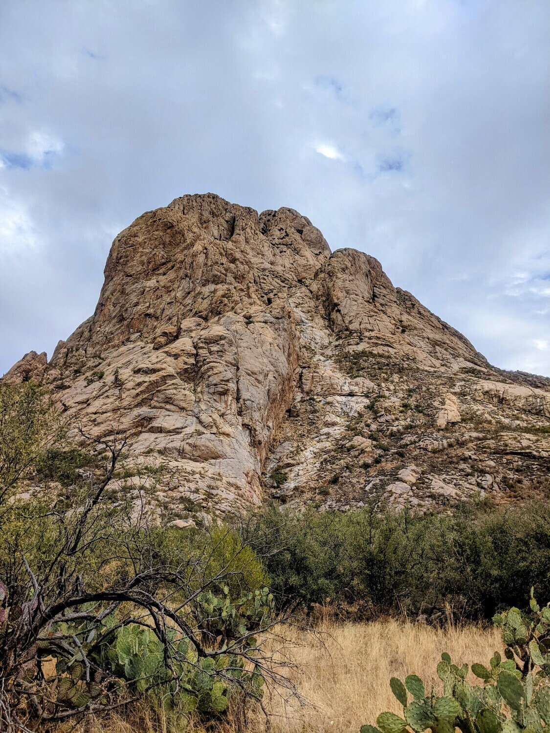 Looking straight up the West Gully slab start. With permission from Joel N.
