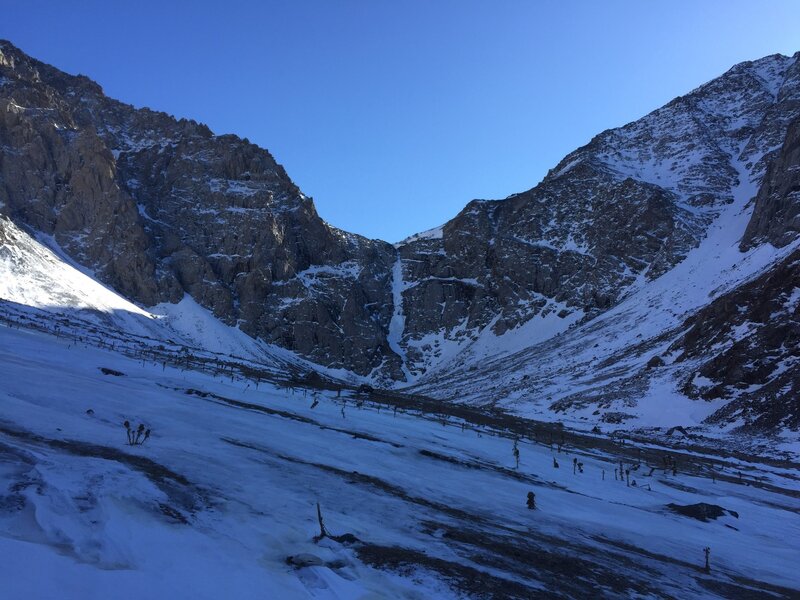 Climbing in Shaar Waterfall, Shaar Waterfall