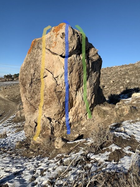 Bouldering in Ephraim Canyon, Central Utah