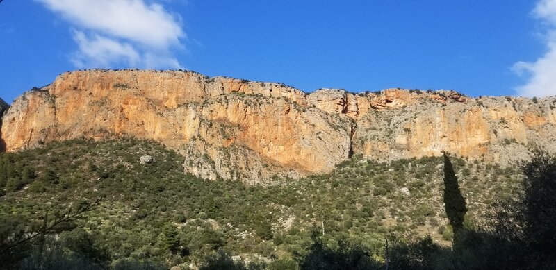 Climbing in Cemetery Gates, Peloponnese