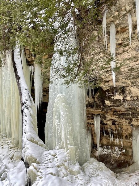 Climb Potato Patch Falls, Munising