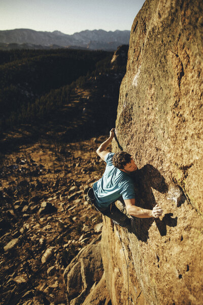 Kevin Capps on the upper crux