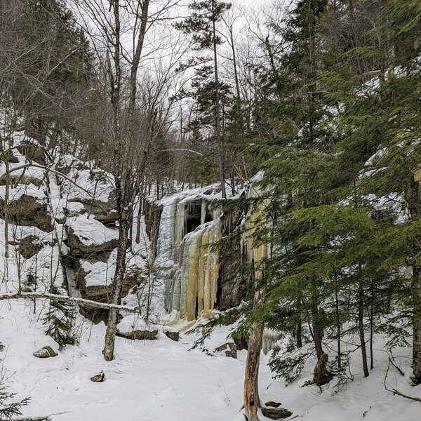 Champney falls January 9th 2022 in a La Nina winter. The main flow was ...