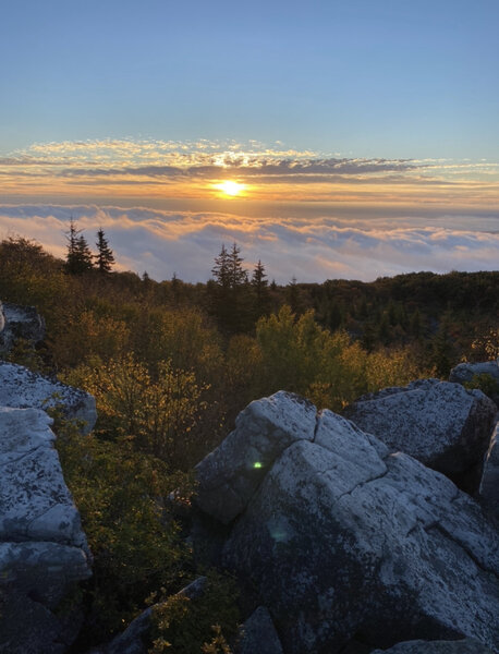 Bouldering in Bear Rocks Preserve, Eastern WV