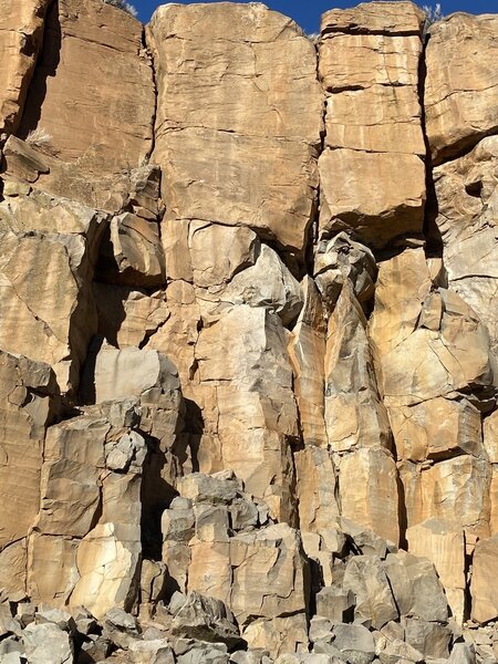 Rock Climbing in Central Wall Amphitheater, Northeast California