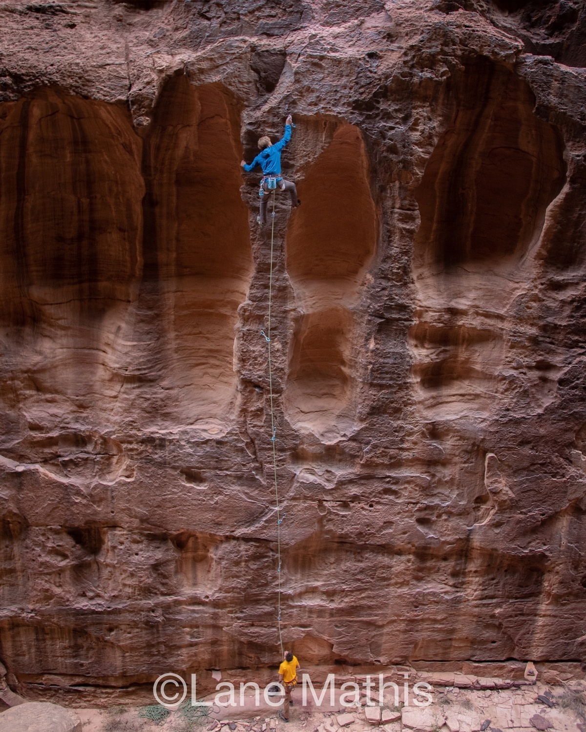Sam Stuckey clipping the last bolt on the left Gemini Column Photo ...