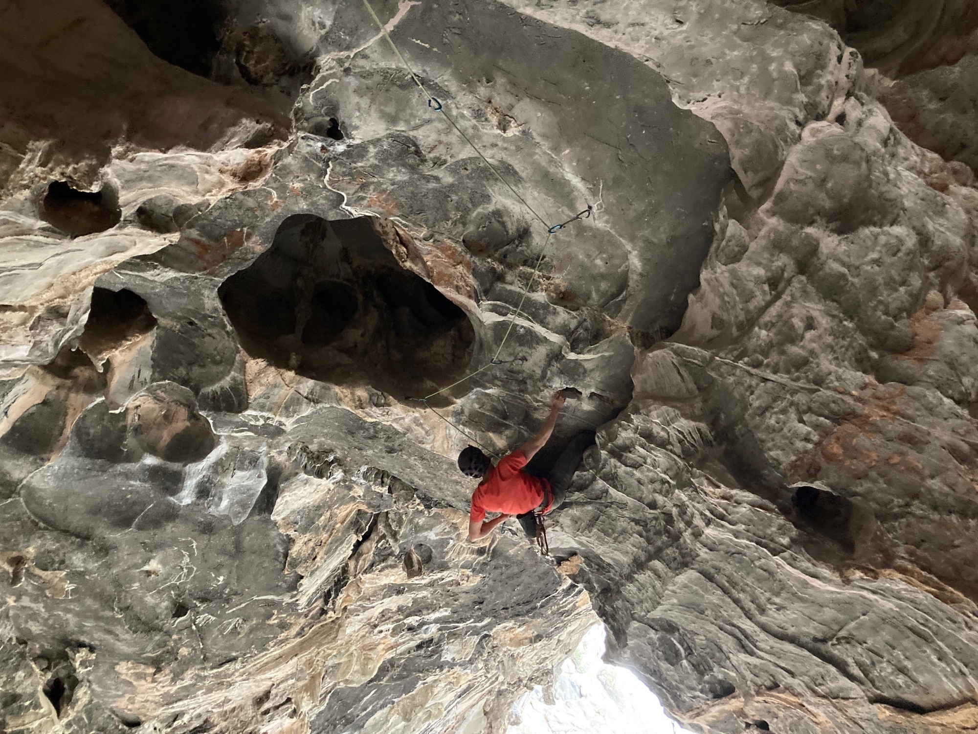 Enjoying the semi-inverted wide pony in the horizontal offwidth before ...