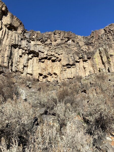 Rock Climbing in Scary Canyon, West Idaho