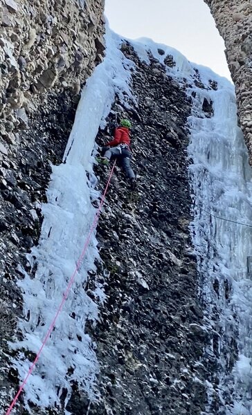 Jackson Yip photo. Traversed from Under Wraps at the "ledge". First ...