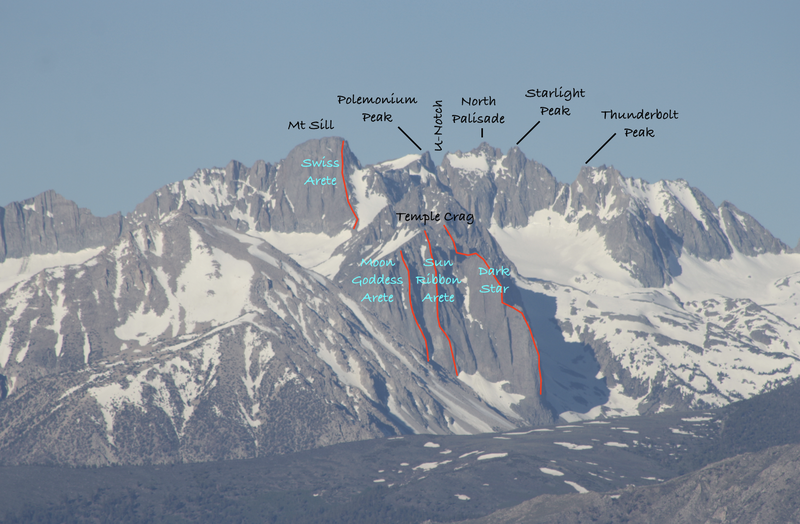 Temple Crag and North Palisade from White Mountain Peak