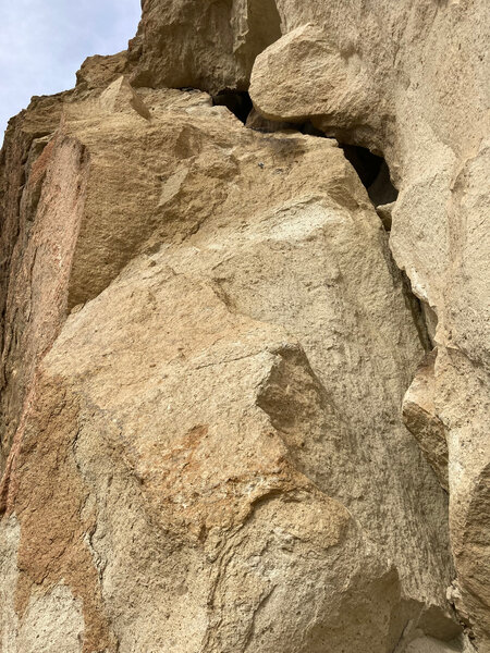 Slab of Doom from the base. Start in the chimney-like area on the right.