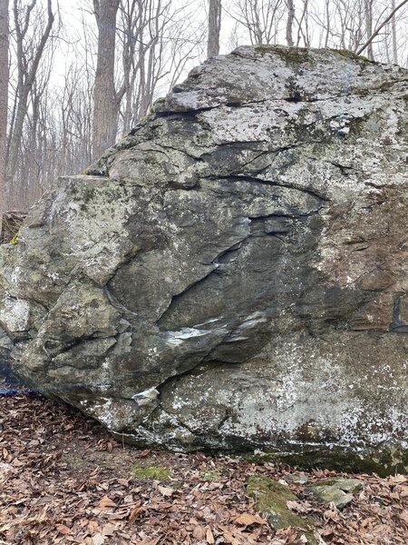 Climbing in Whiterock Gap Roadside Boulders, Central & Southern VA Region
