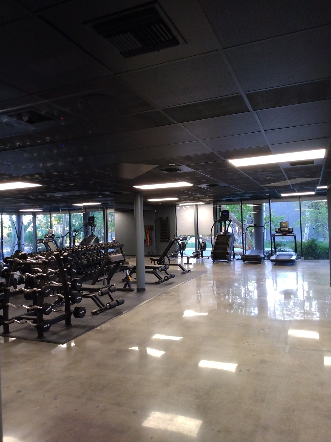 The new fitness center, Flowstone Climbing Gym