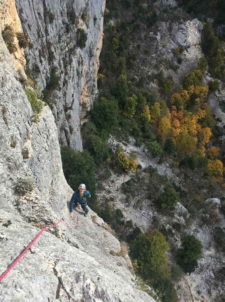 Mike Engle on the end of P2. Photo credit: Kira Engle. Oct 2021