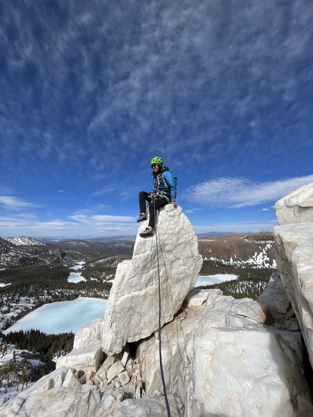 Rock Climb North Arete (Left Start Variation), Sierra Eastside