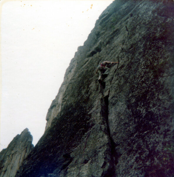 West Pole 1972, in hippie bell bottoms, the 1971 guidebook lists Tim ...