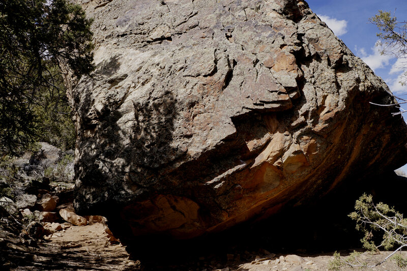 The East face of Cathedral Boulder.