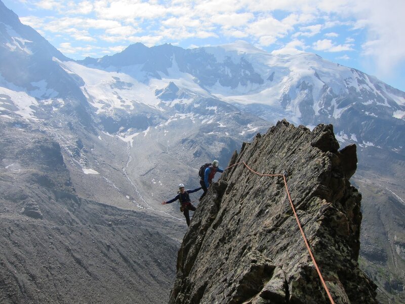 Rock Climbing in Dri Hornli, Dri Hornli