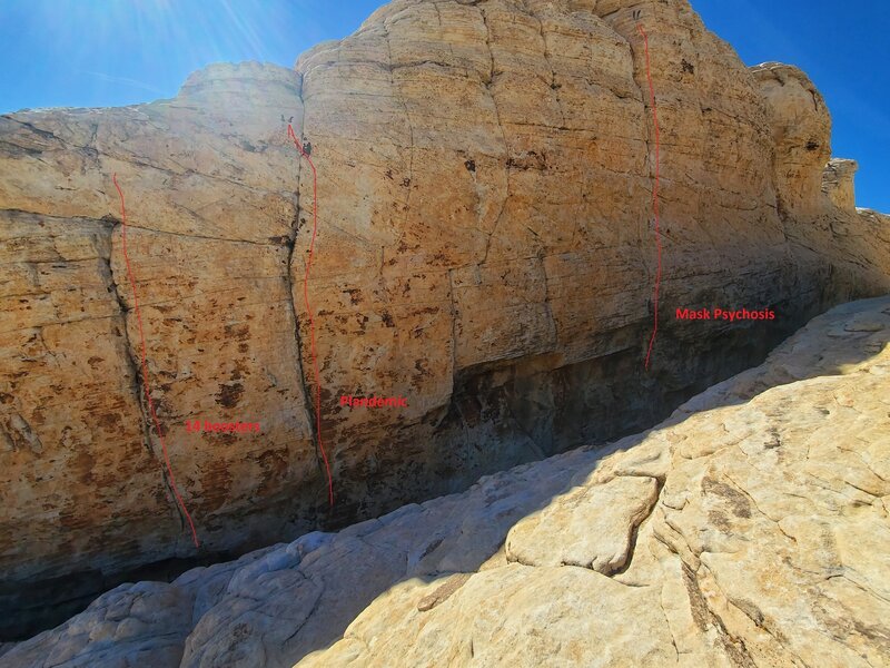 Rock Climbing in The COVID Crag, Red Rocks