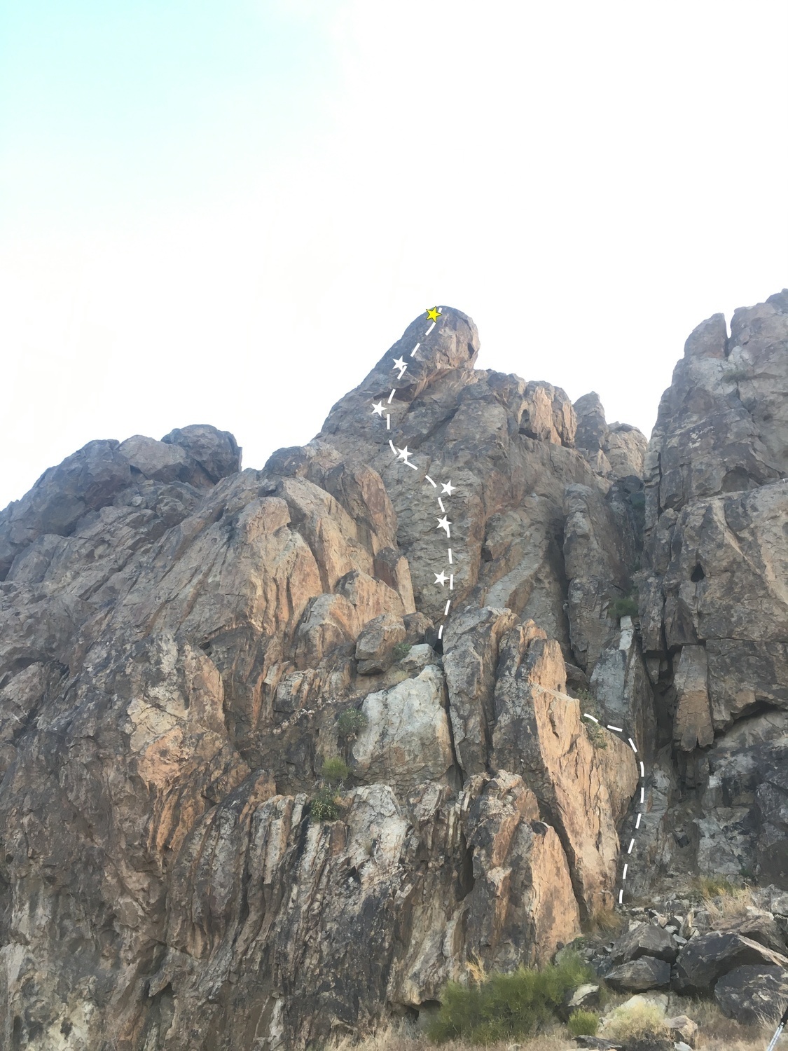 scramble up to the base. Zero Seize bolt line