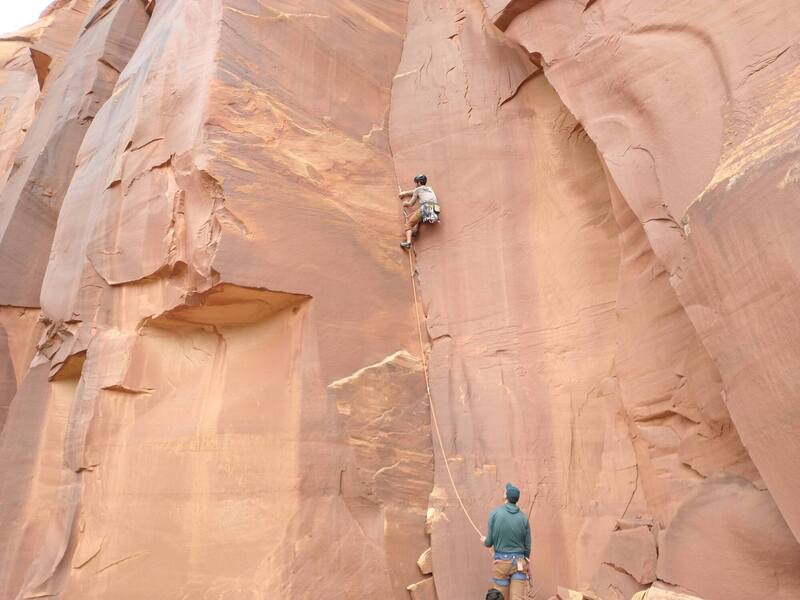 Grant cruising through the layback