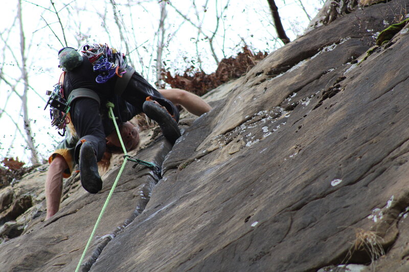 Luke's just daydreaming about climbing The Pickle in Utah.